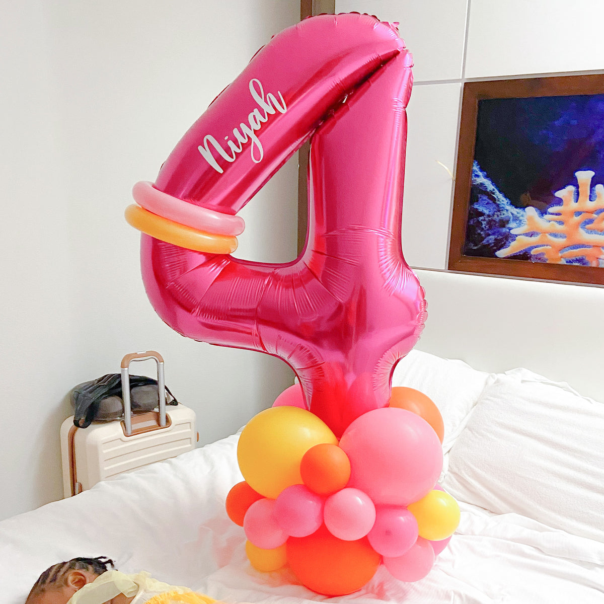 Single Number Balloon Column – Party Crashers London
