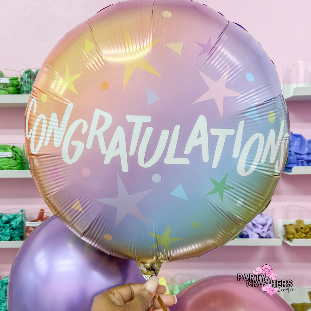 Congratulations Helium Balloon | Party Crashers London